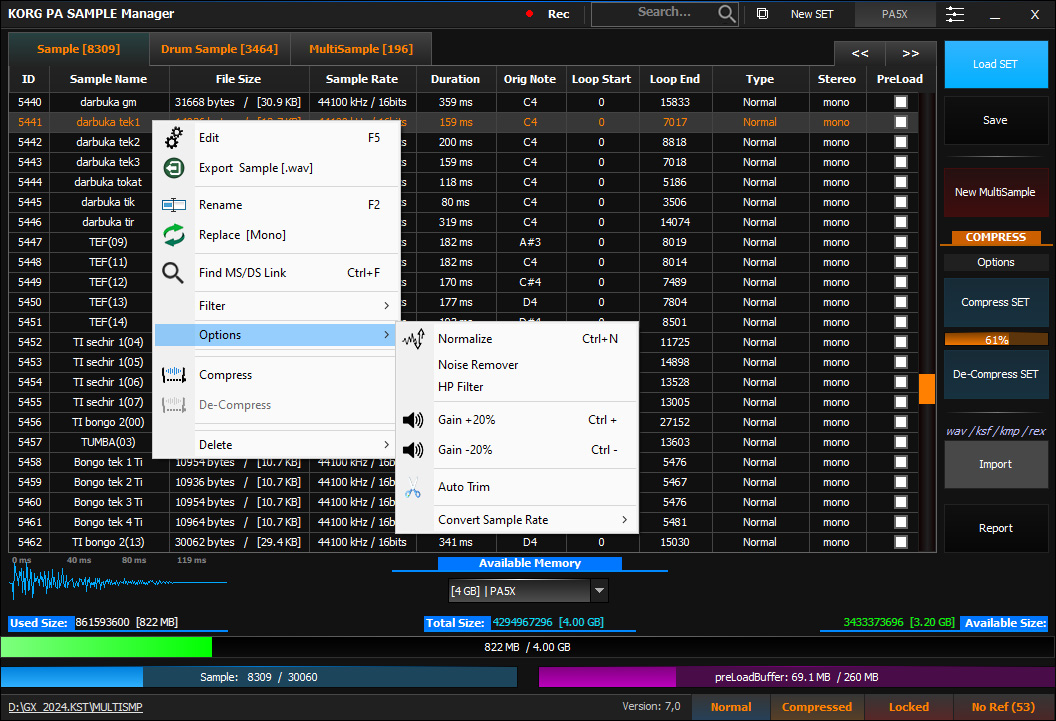 KORG PA Manager | Features